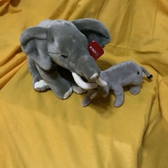 FAO Schwarz | Other | Fao Schwarz Gray Elephant Jumbo Large 24 And ...